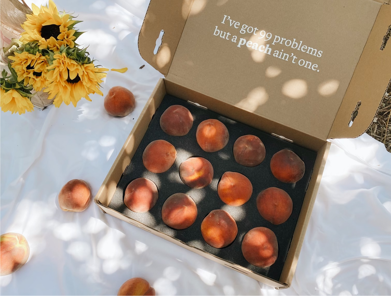 Peaches LA Box Picking and Shipping Monday! Peaches LA Box of 12, juic ...